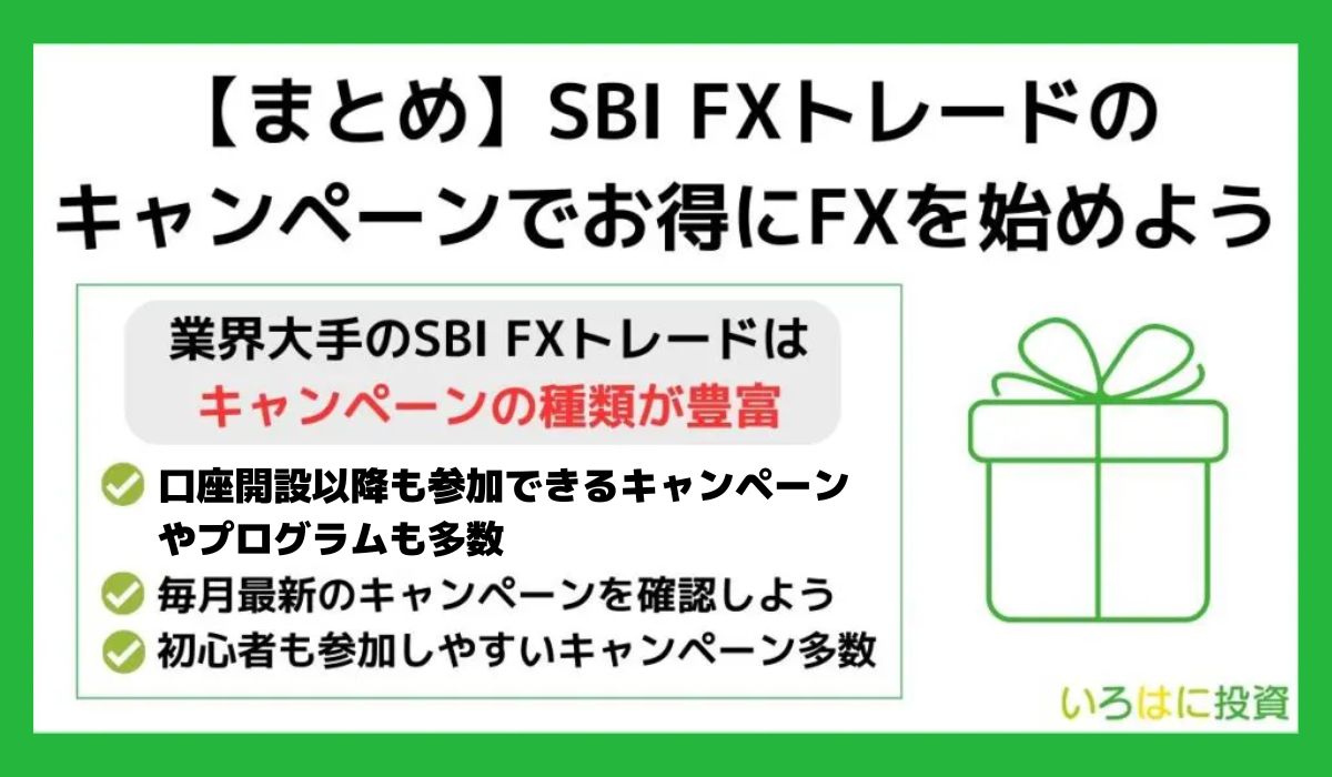 【最新】SBI FXトレードのキャンペーン情報！新規口座開設プログラムでキャッシュバックをゲットしよう｜いろはにマネー